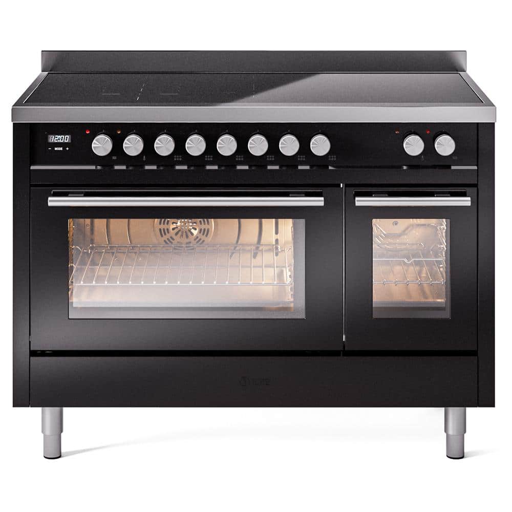 ILVE Professional Plus II 48 in. 6 Zone Freestanding Double Oven ...