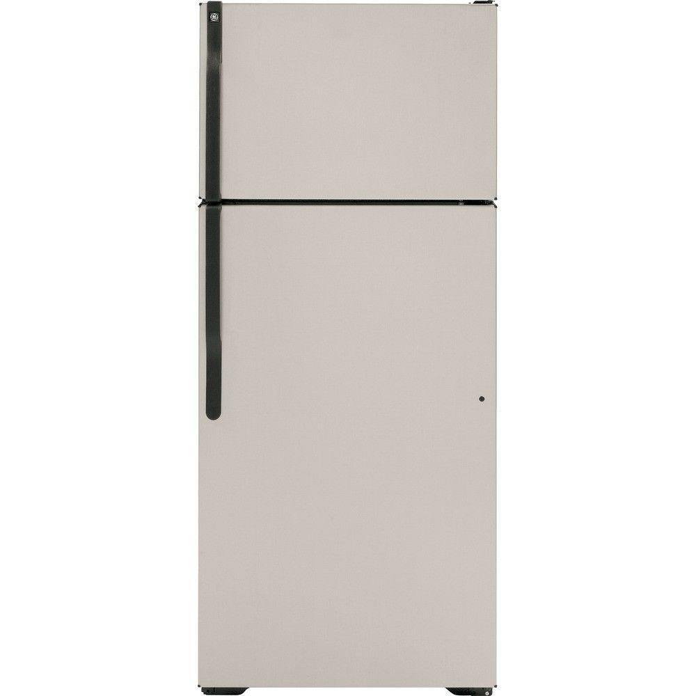 GE 18.1 cu. ft. Top Freezer Refrigerator in Silver Metallic GTJ18HCBSA ...