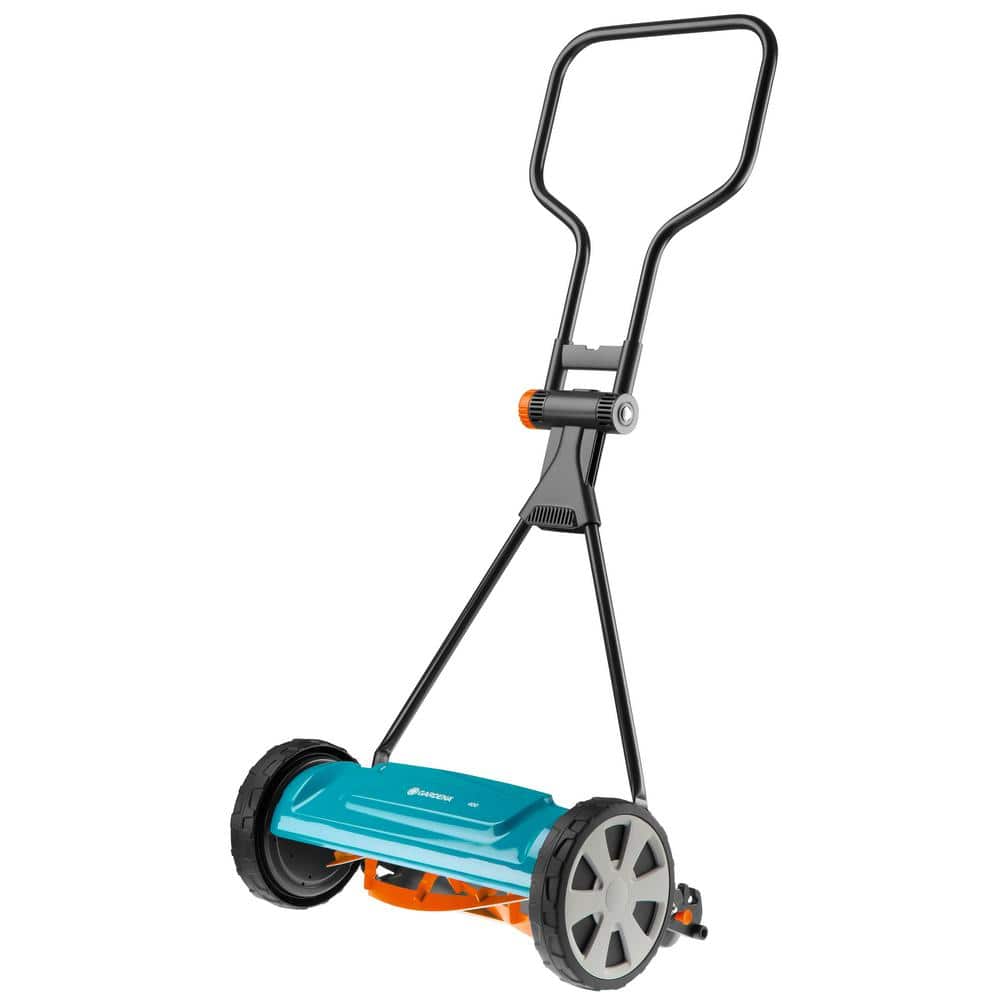 GARDENA 16 in. Classic 5 Blade Walk Behind Reel Lawn Mower 04018 - The ...
