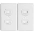 Faith 15Amp 120-Volt Polycarbonate White Single Pole Duplex Toggle ...