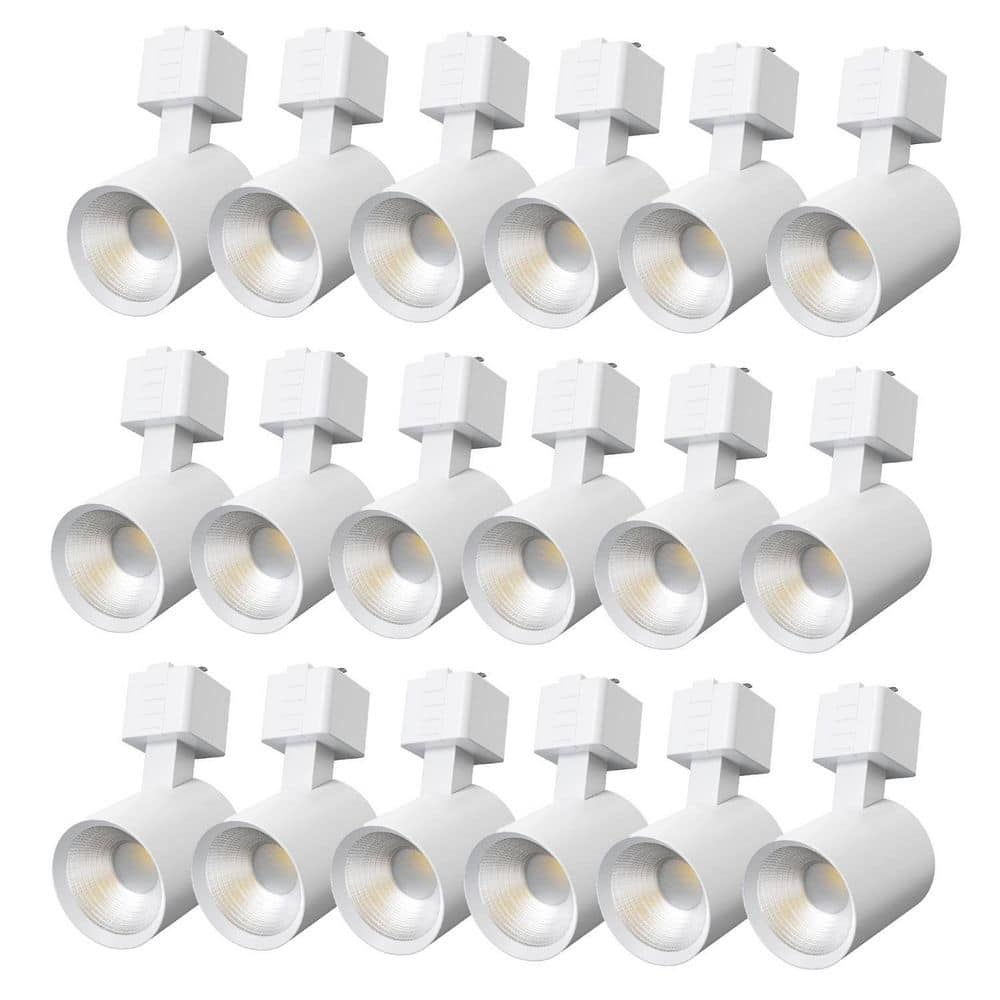 FLSNT J-Type Track Head, White, Integrated LED Fixed Track Lighting ...
