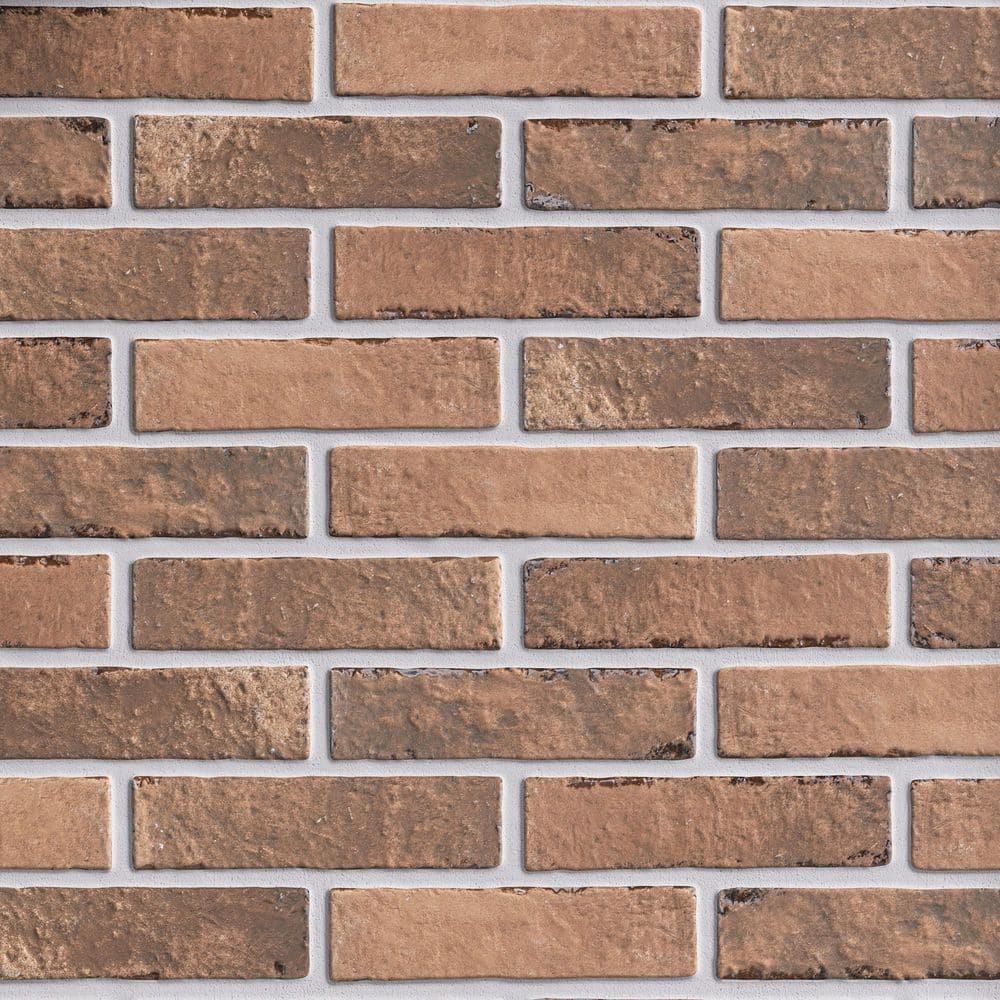 MOLOVO Bristol Nutmeg Brick 2.95 in. x 11 in. Matte Porcelain Tile ...