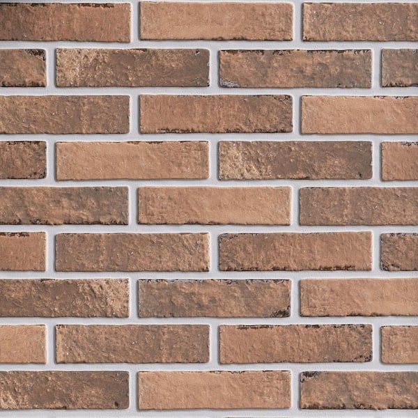 MOLOVO Bristol Nutmeg Brick 2.95 in. x 11 in. Matte Porcelain Tile ...