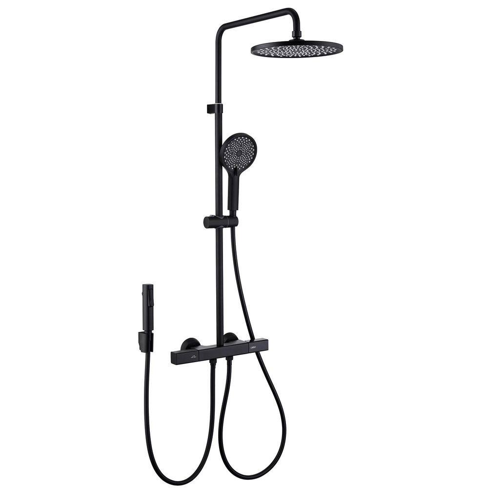 matrix decor 1-Spray Patterns with 2.9 GPM 10 in. Wall Mount Dual ...