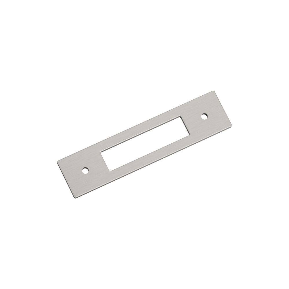 Amerock Medora 3-3/4 in. Center-to-Center Rectangle Satin Nickel Pull ...