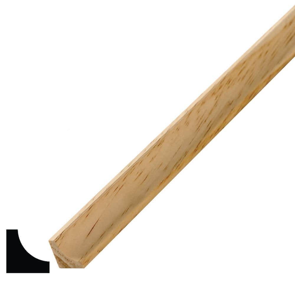 Alexandria Moulding 11/16 in. D x 11/16 in. W x 96 in. L Hemlock Wood ...