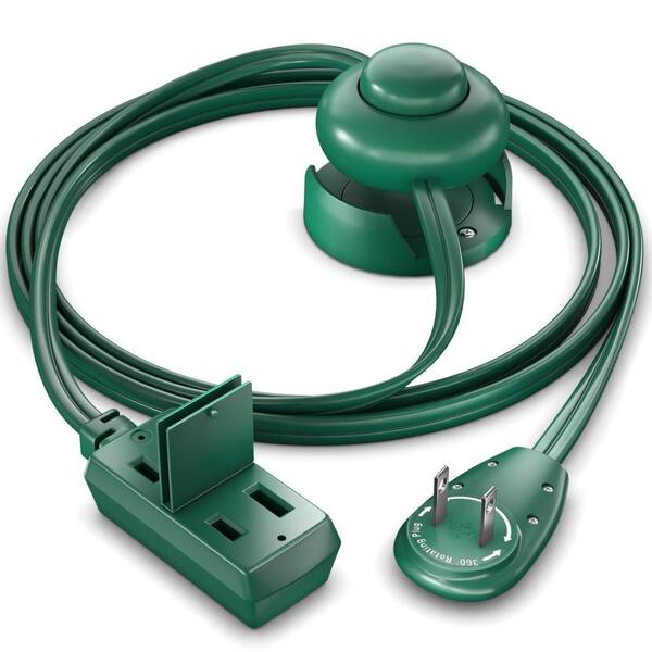 GoGreen Power 9-Outlet 18/2 Extension Cord, Green GG-24509GN - The Home ...