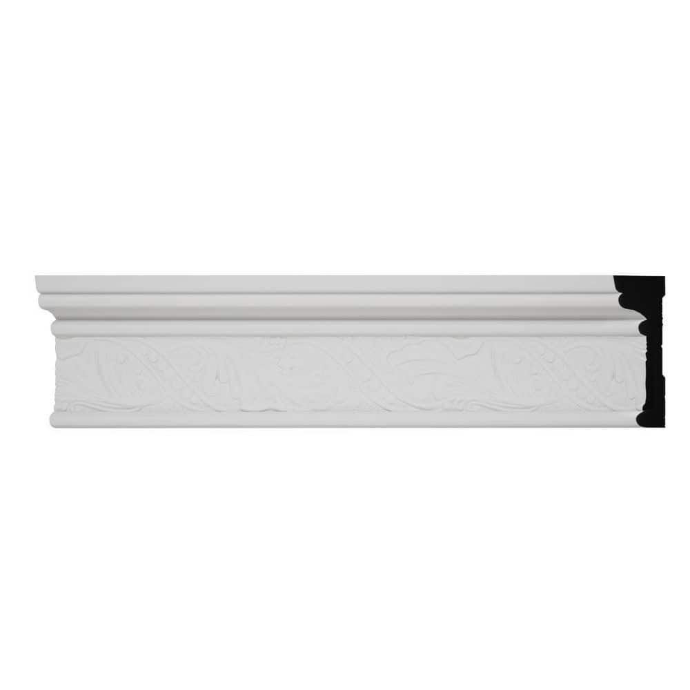 Royal Mouldings 6702 11/16 in. x 3-1/2 in. x 8 ft. PVC Composite White ...