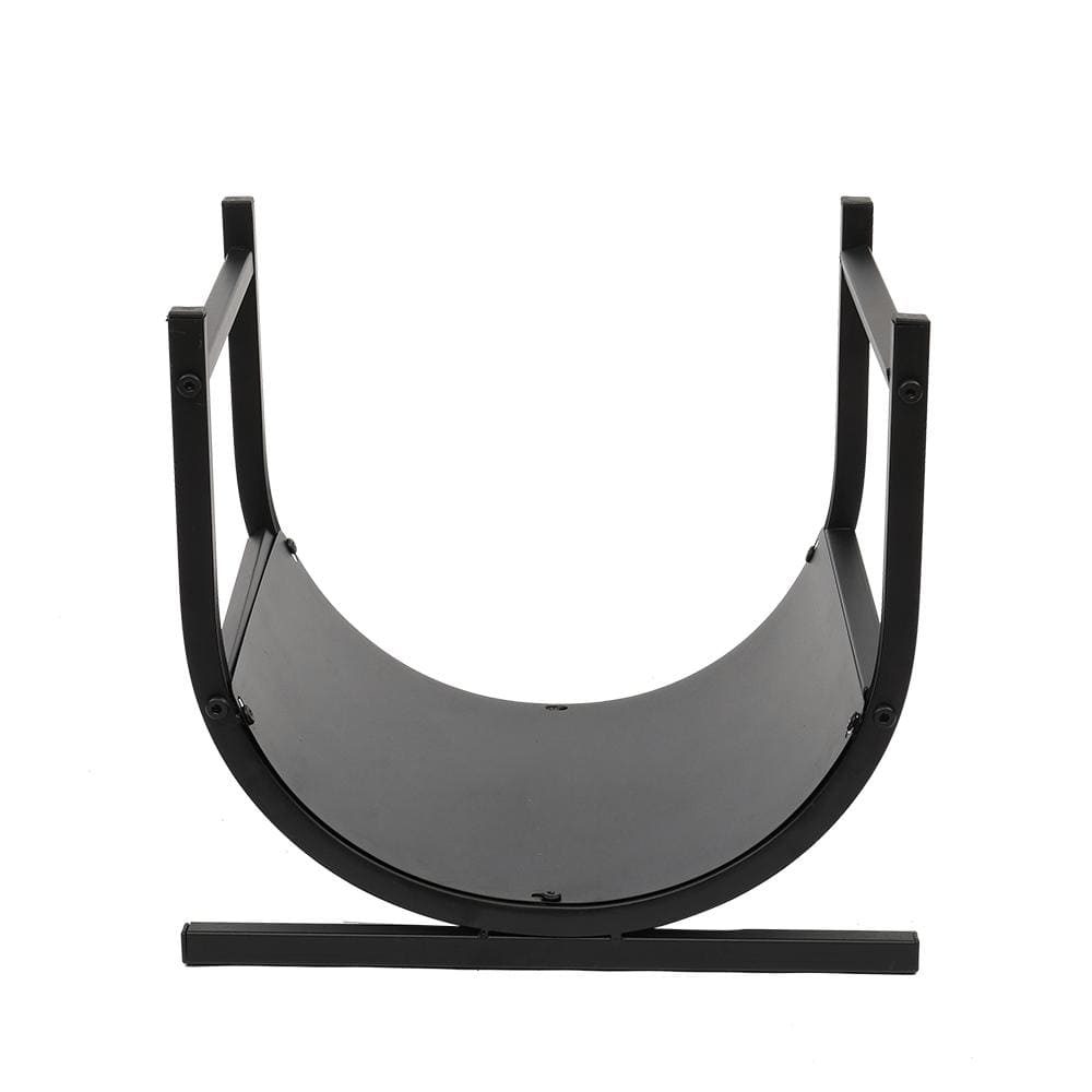 Karl home 16 in. Heavy-Duty Log Storage U-Shaped Outdoor Firewood Rack ...