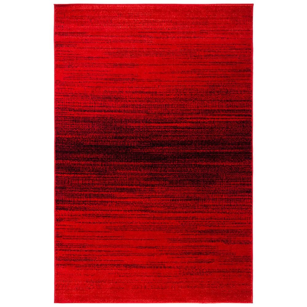 SAFAVIEH Adirondack Red/Black 6 ft. x 9 ft. Gradient Area Rug ADR142Q-6 ...