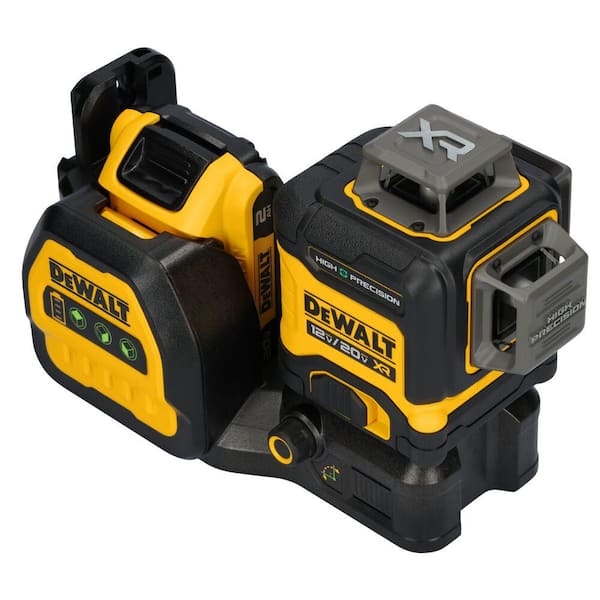 DEWALT 230 ft. Green Self-Leveling 3-Plane Laser Level Kit with 20-Volt ...