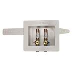 Guy Gray 1/2 in. Painted Rolled Steel Copper Piping Washing Machine Box ...