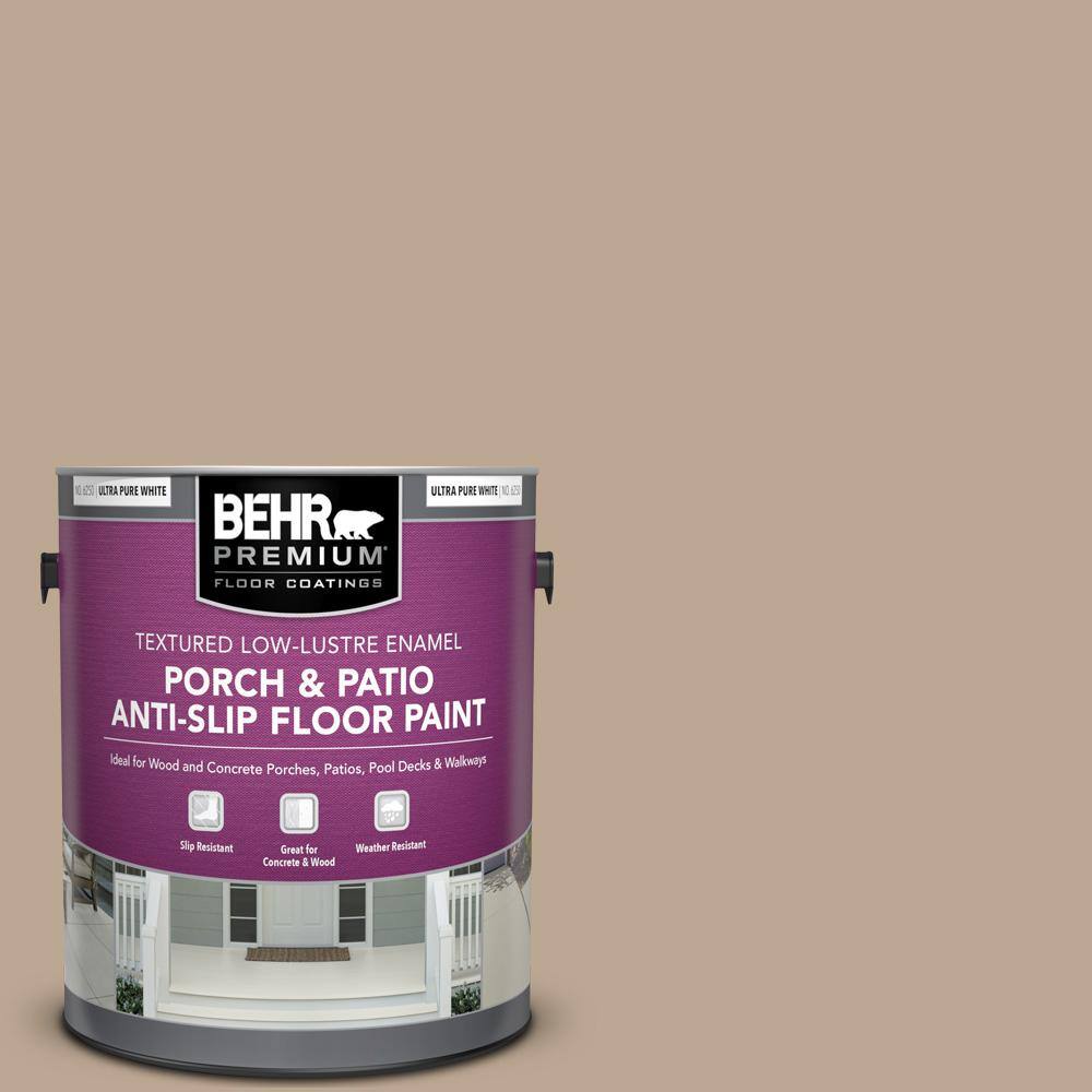 BEHR PREMIUM 1 gal. #700D-4 Brown Teepee Textured Low-Lustre Enamel ...