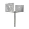 NUVO IRON 6 in. x 6 in. x 10 in. Galvanized Steel Post Support Saddle ...