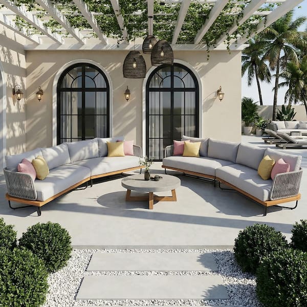 CHRISTOPHER KNIGHT HOME Krisalyn 4-Piece Solid Wood Patio Conversation ...