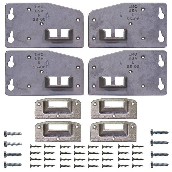 Cast Aluminum Bed Hardware Kit for Sleigh-Mission-Shaker Wood Bed Frame ...