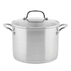 KitchenAid 8 qt. Brushed Stainless Steel Stock Pot with Lid 71003