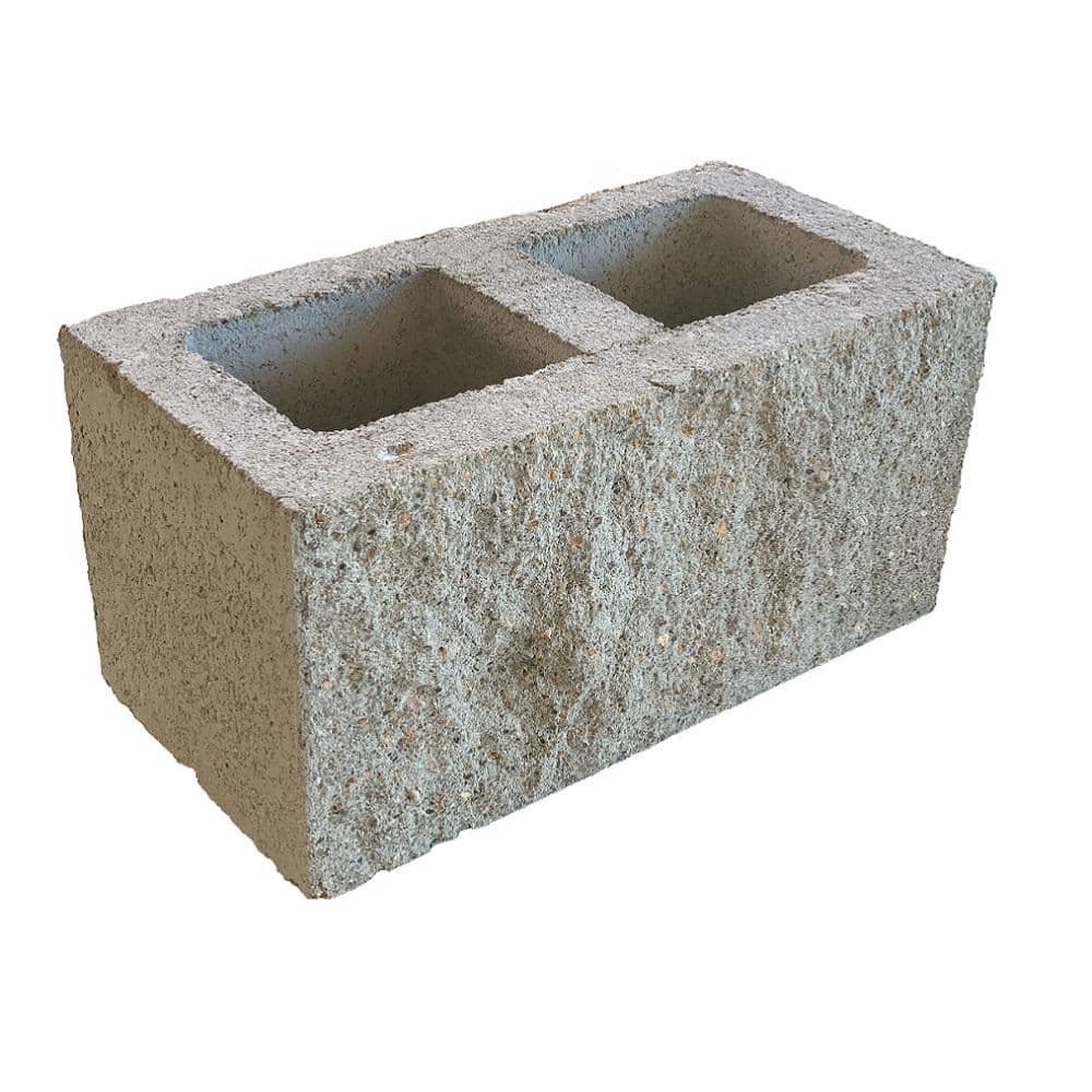 Best Block 8 in. x 8 in. x 16 in. Hollow Core Split Face Concrete Block ...