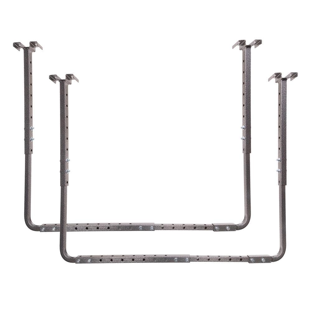 HyLoft 34 in. W x 26 in. H x 1 in. D Hammertone Adjustable Height Metal ...