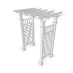 VITA 60"L x 28"W x 102"H Nantucket Legacy Vinyl Arbor, White VA84250 ...