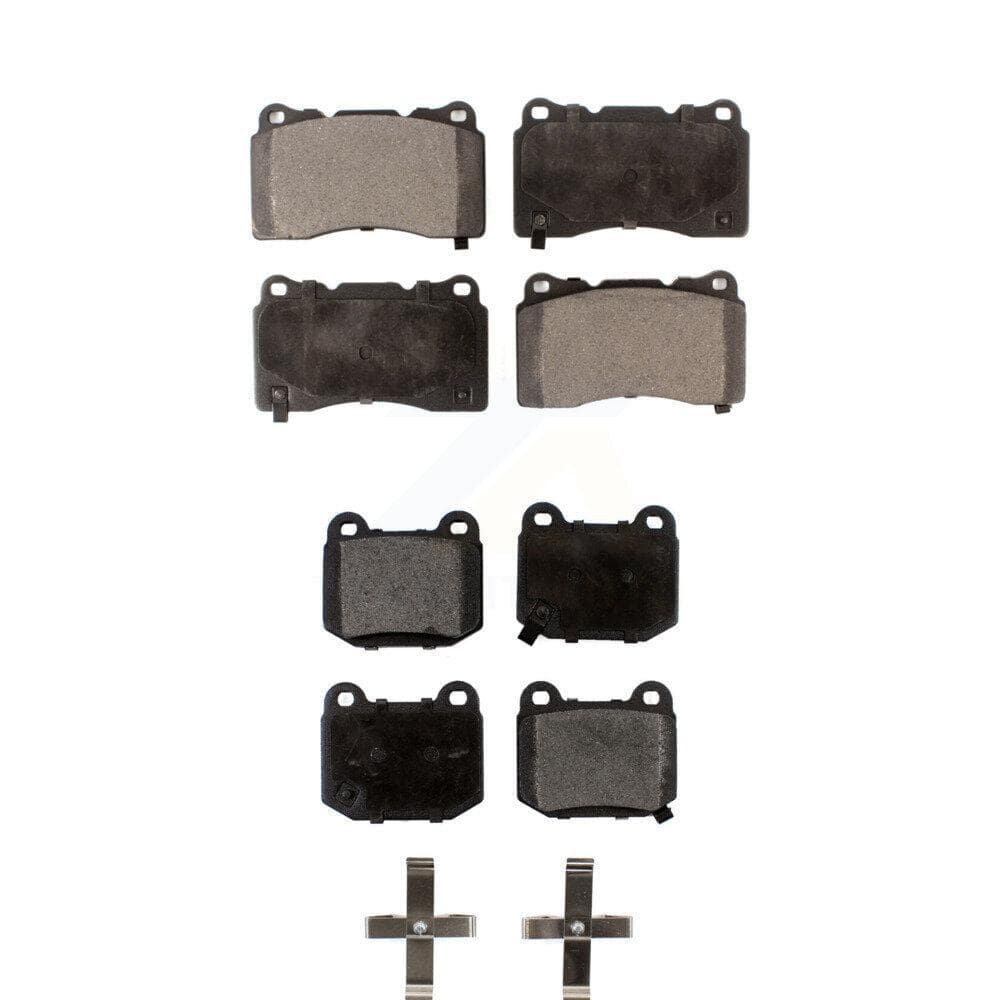 TEC Front Rear Ceramic Brake Pads Kit For Subaru Impreza Mitsubishi ...