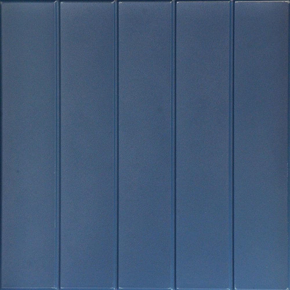 A La Maison Ceilings Bead Board Van Deusen Blue 1.6 ft. x 1.6 ft ...