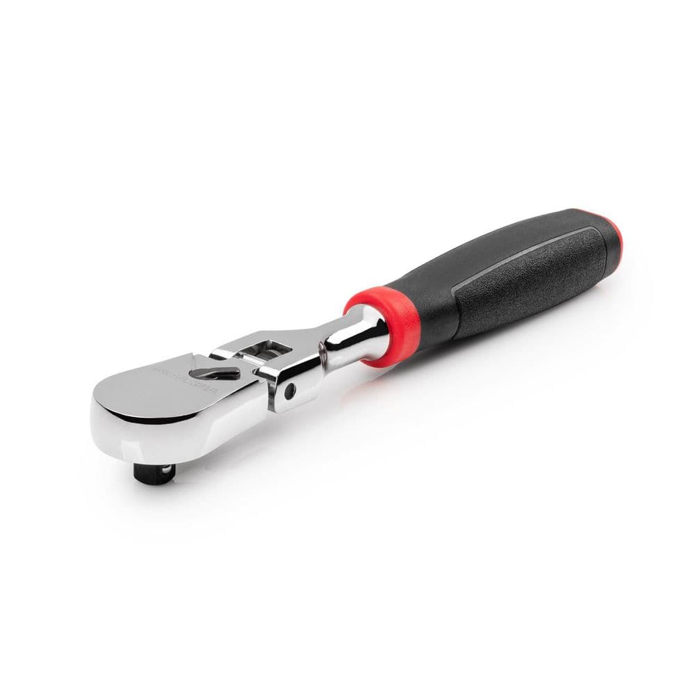 TEKTON 1/4 in. Drive x 6 in. Flex Head Comfort Grip Ratchet SRH22006 ...