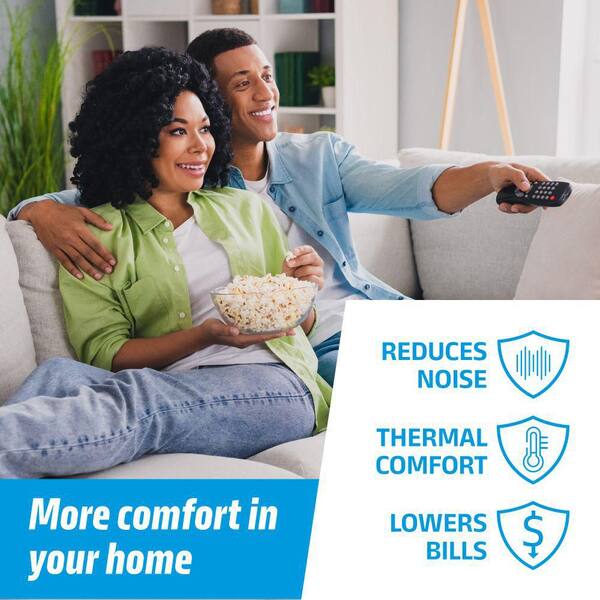 Knauf Insulation R-13 EcoBatt Kraft Faced Fiberglass Insulation Batt 15 ...