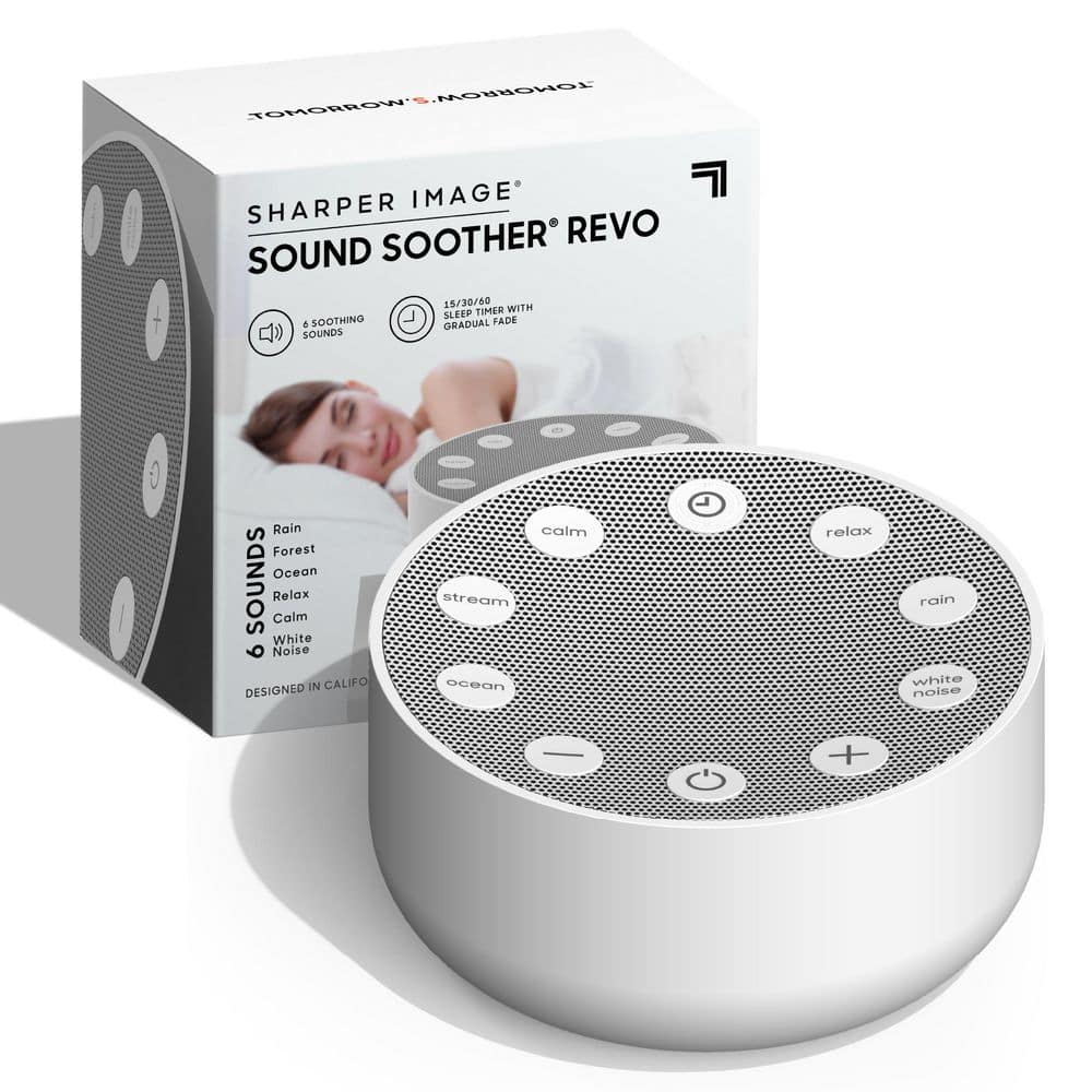 Sharper Image Sleep Therapy Sound Soother 4 in. 1012007 - The Home Depot