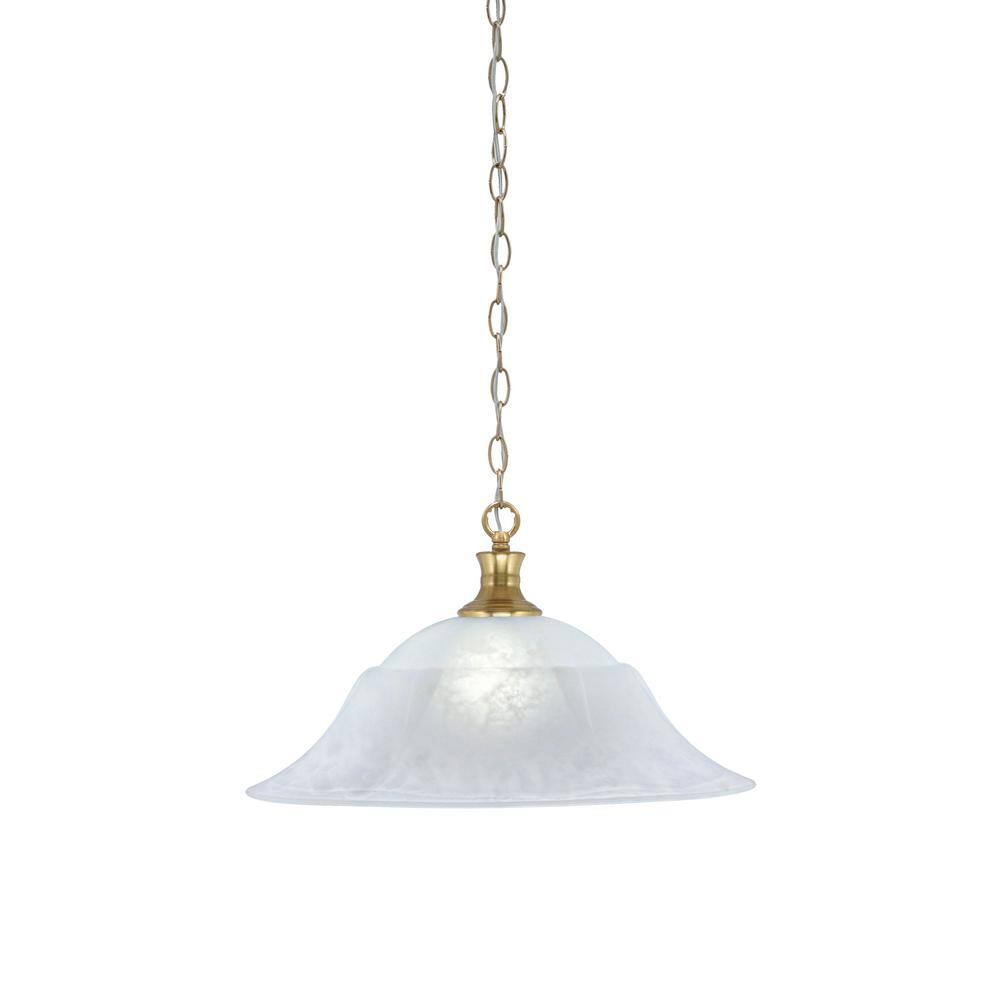 Lighting Theory Peabody 60-Watt 1-Light New Age Brass Shaded Mini ...