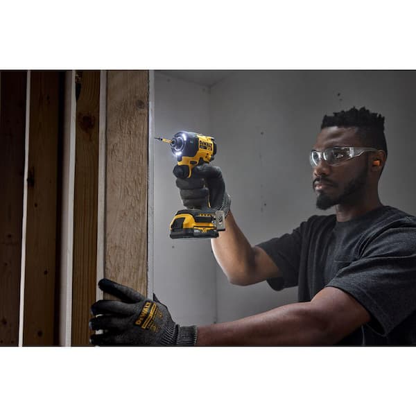 DEWALT 20V XR Brushless Cordless 1/4 in. Quiet Hydraulic Impact Driver ...