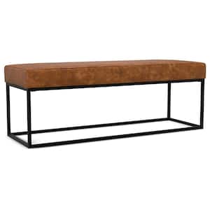 CHRISTOPHER KNIGHT HOME Huller Modern Brown Faux Leather Rectangle ...