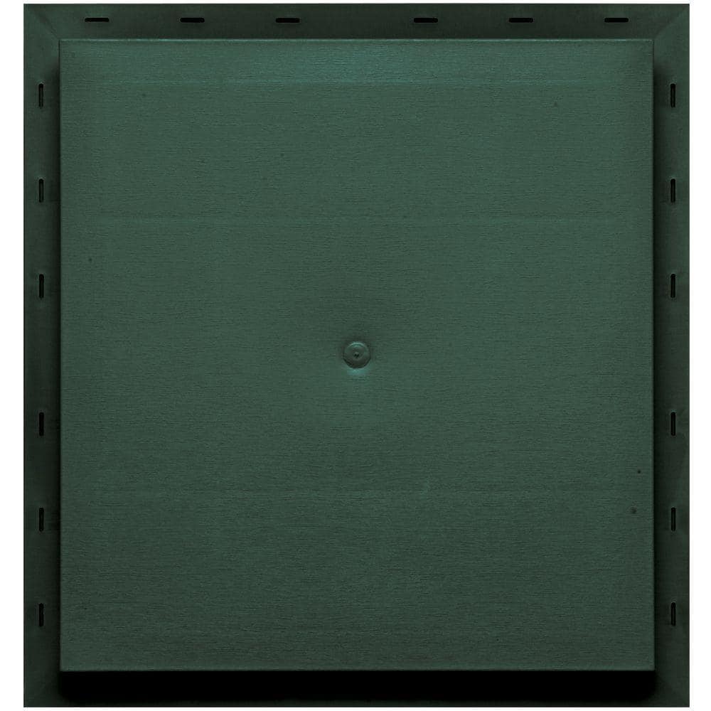 Builders Edge 15.5 in. x 16.5 in. #028 Forest Green Meter Mounting ...