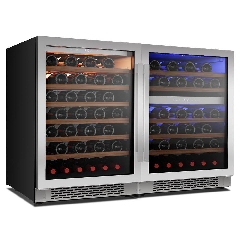 Ca'Lefort 48 in. Triple Zone Cellar Cooling Unit 100-Bottles Built- in ...