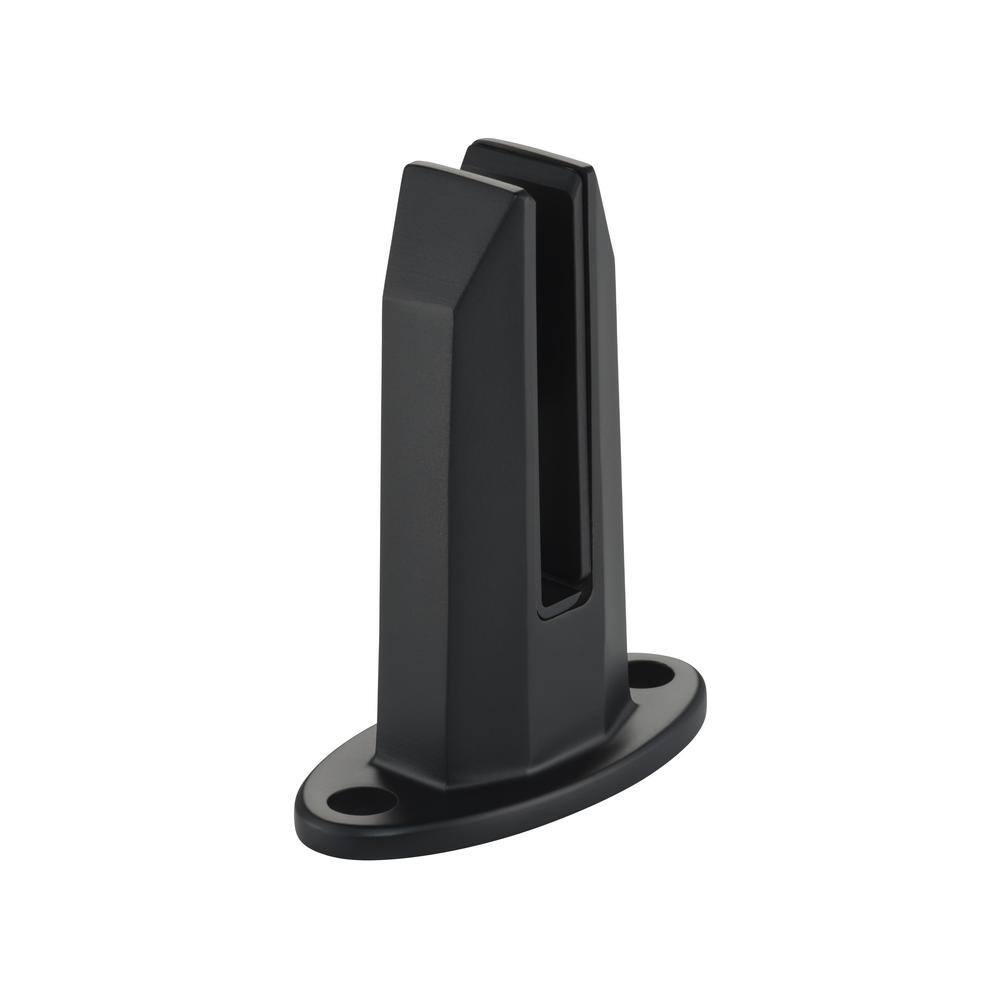 Glass Warehouse 2.3 in. x 4.9 in. x 5.8 in. Black Stainless Steel Oval ...