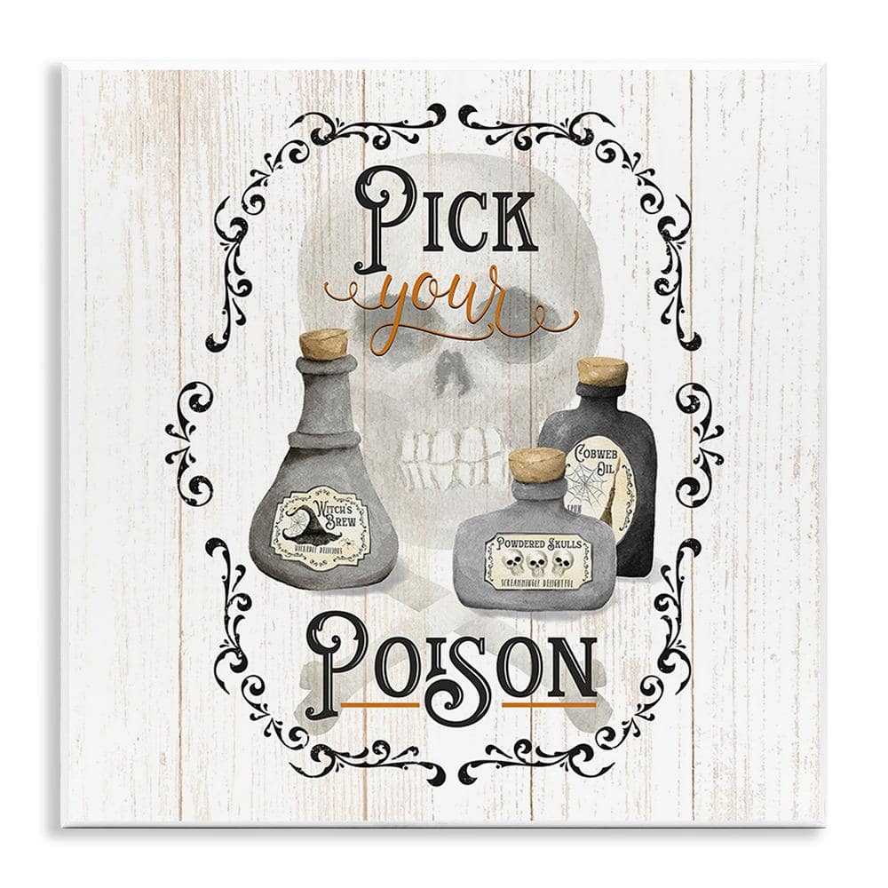 Stupell Industries Halloween Poison Jars by Deane Beesley 1-Piece ...