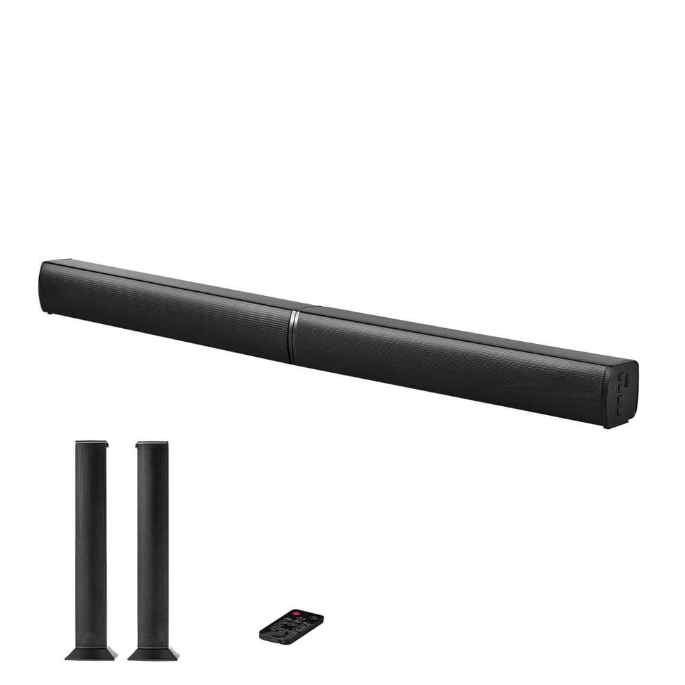 SVOPES 32 in. 2.0 Channel Sound Bar, 2-in-1 Detachable TV Speakers with ...