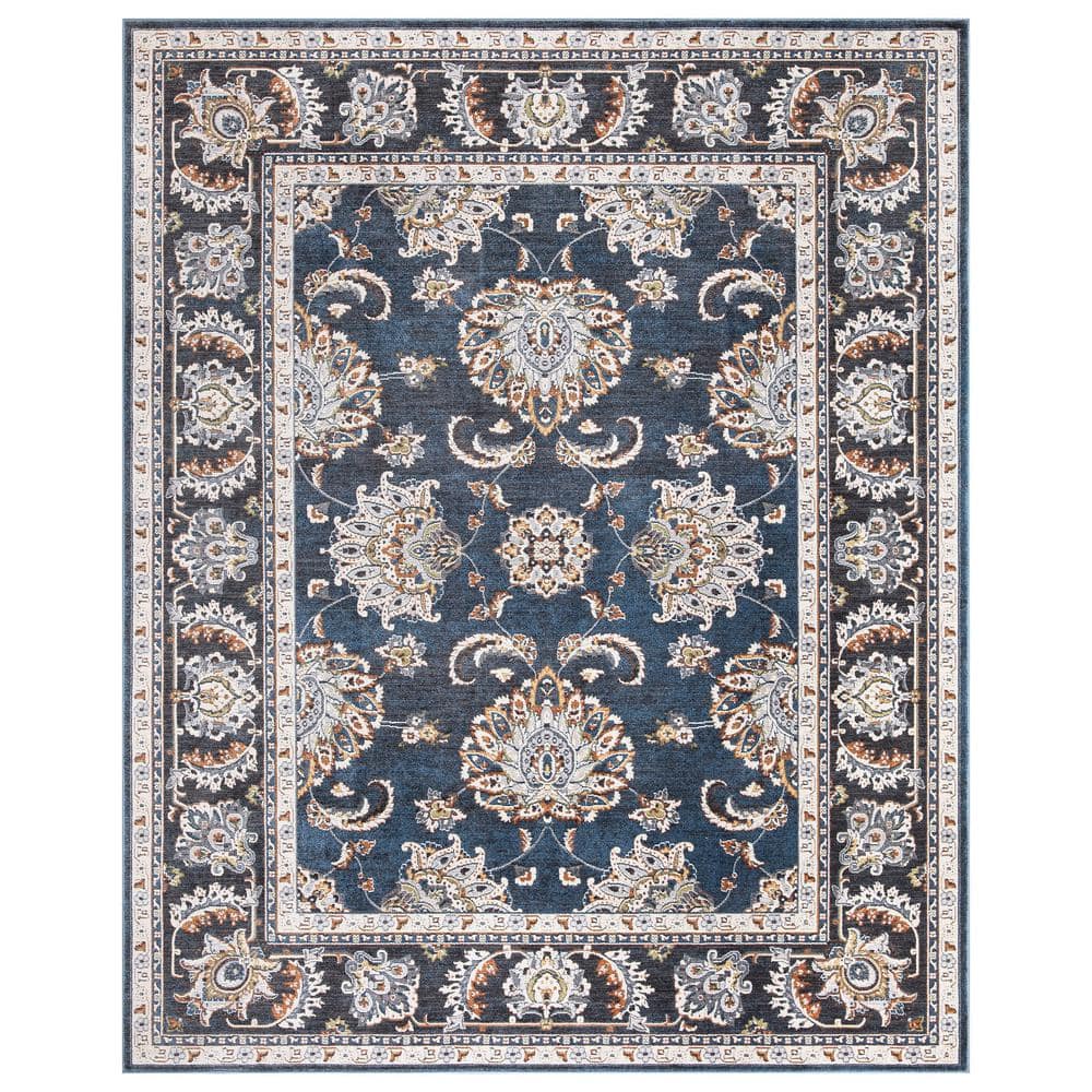 Home Decorators Collection Carlisle Navy 8 ft. x 11 ft. Area Rug 39067 ...
