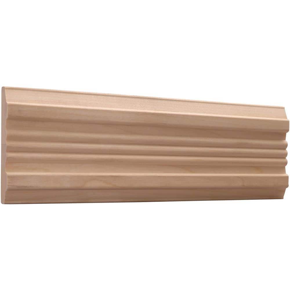 Ornamental Mouldings . 75 in. D x 4 in. W x 48 in. L Unfinished Poplar ...