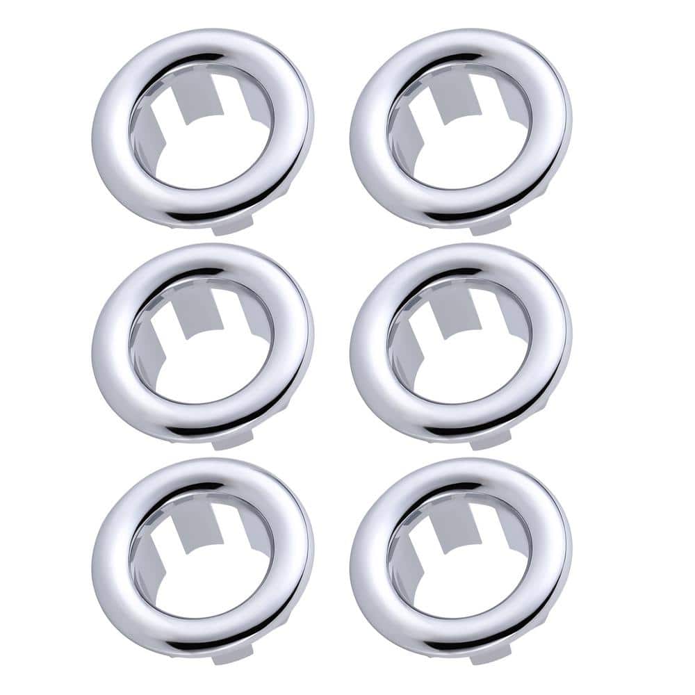 IVIGA 1.2 in. Bathroom Sink Basin Trim Overflow Ring Cover Plastic ...
