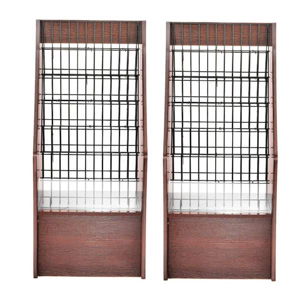 AdirOffice Wooden Free Standing 6-Tier Display Literature Brochure ...