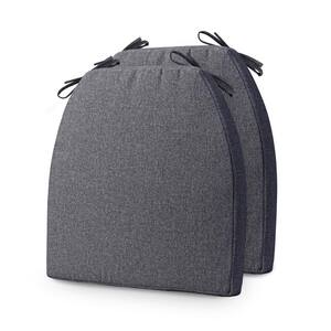 16.5 x 17 in. Grey Trapezoid Outdoor Patio Lounge Chair Dining Chair ...