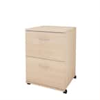 Nexera Essentials Natural Maple Filing Cabinet with 2 Drawers 5093 ...