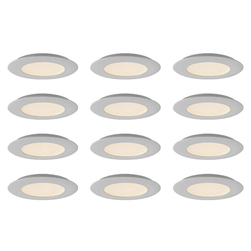 Illume Lighting Essential 4 in. White Integrated LED Recessed Round ...