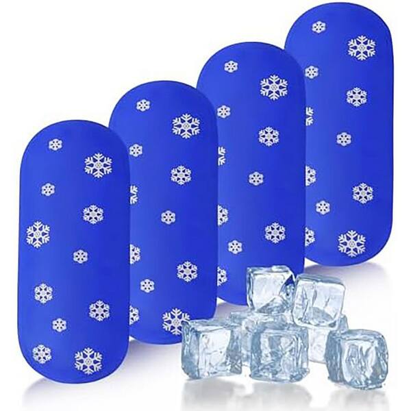 4-Pack Reusable Ice Packs for Diabetic Insulin Cooler Bags, Leak-Proof ...