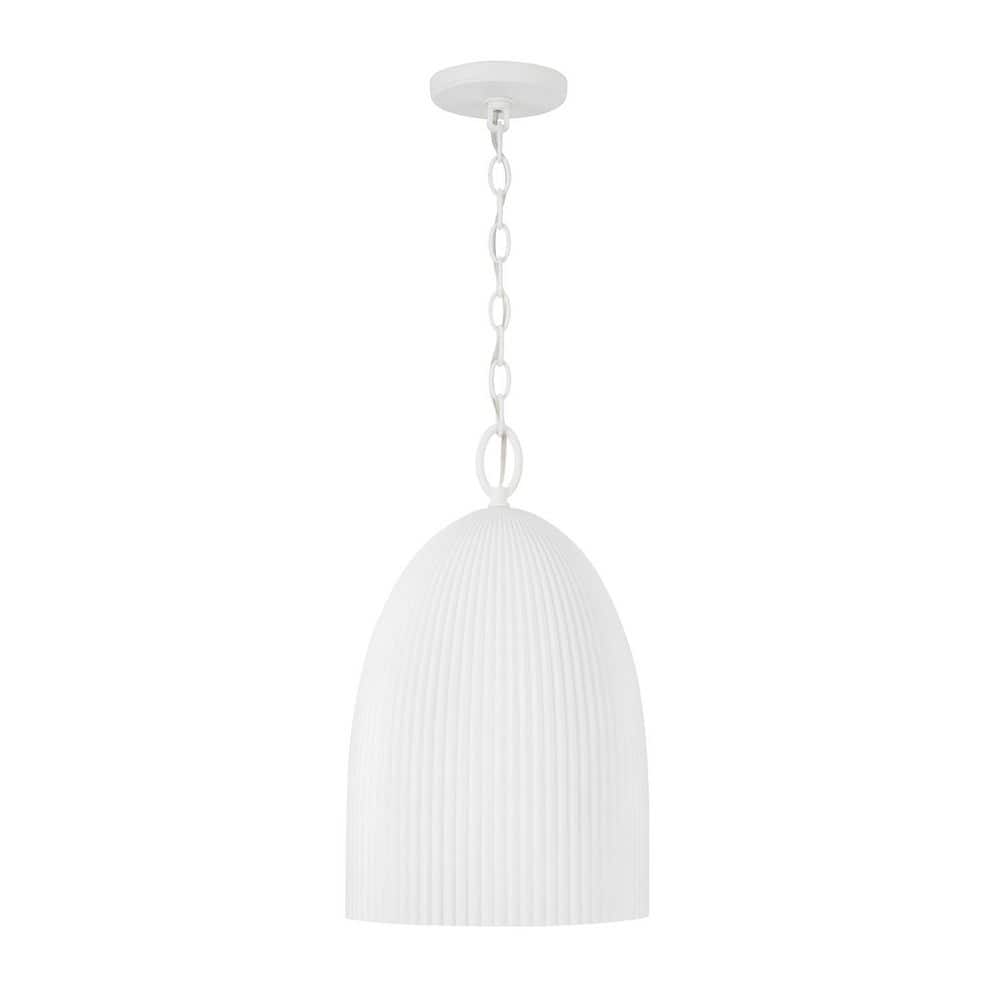 Capital Lighting Fixture Company Mallory 60-Watt 1-Light Matte White ...