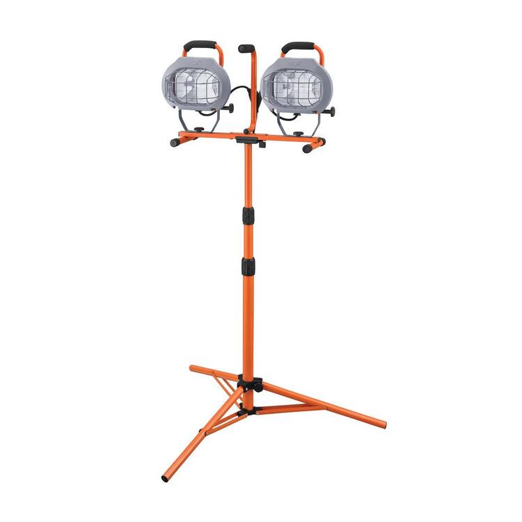HDX 1000-Watt Halogen Twin-Head Tripod Work Light – Home Depot ...