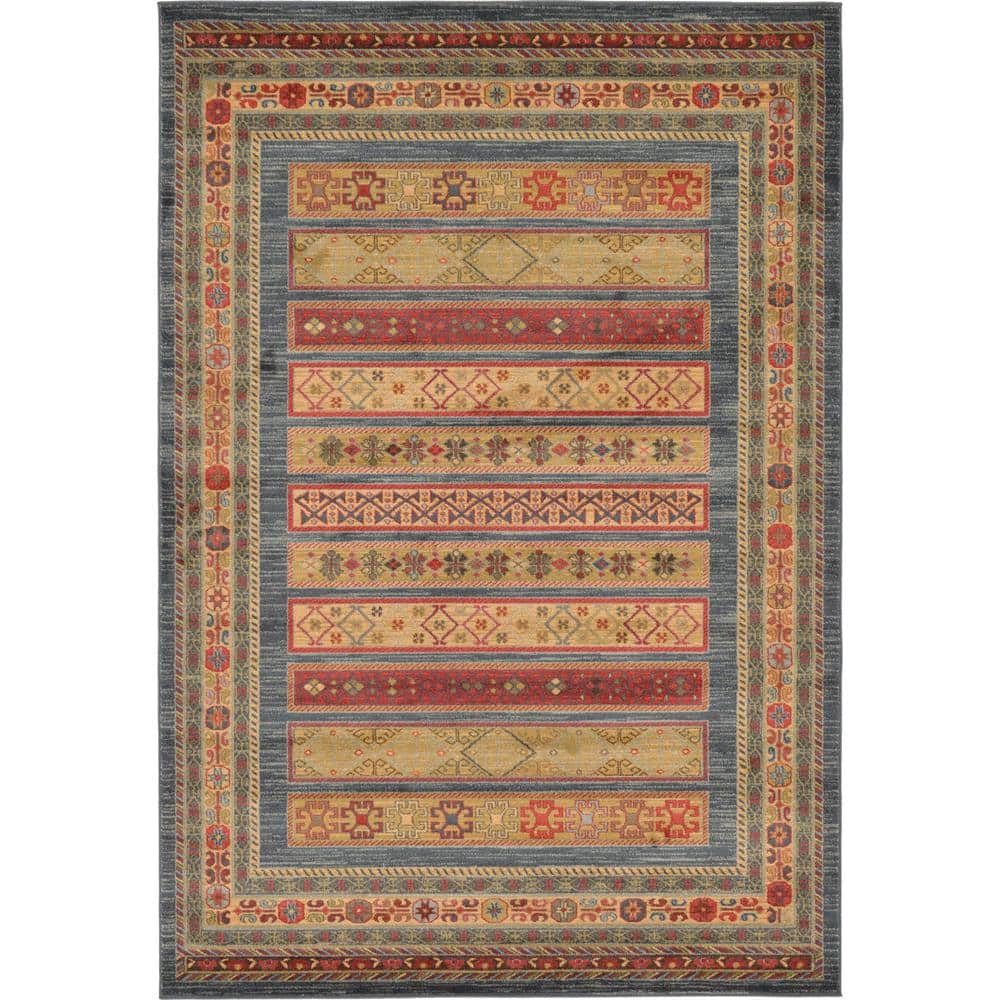 Unique Loom Fars Pasadena Beige 6' 0 x 9' 0 Area Rug 3129460 - The Home ...