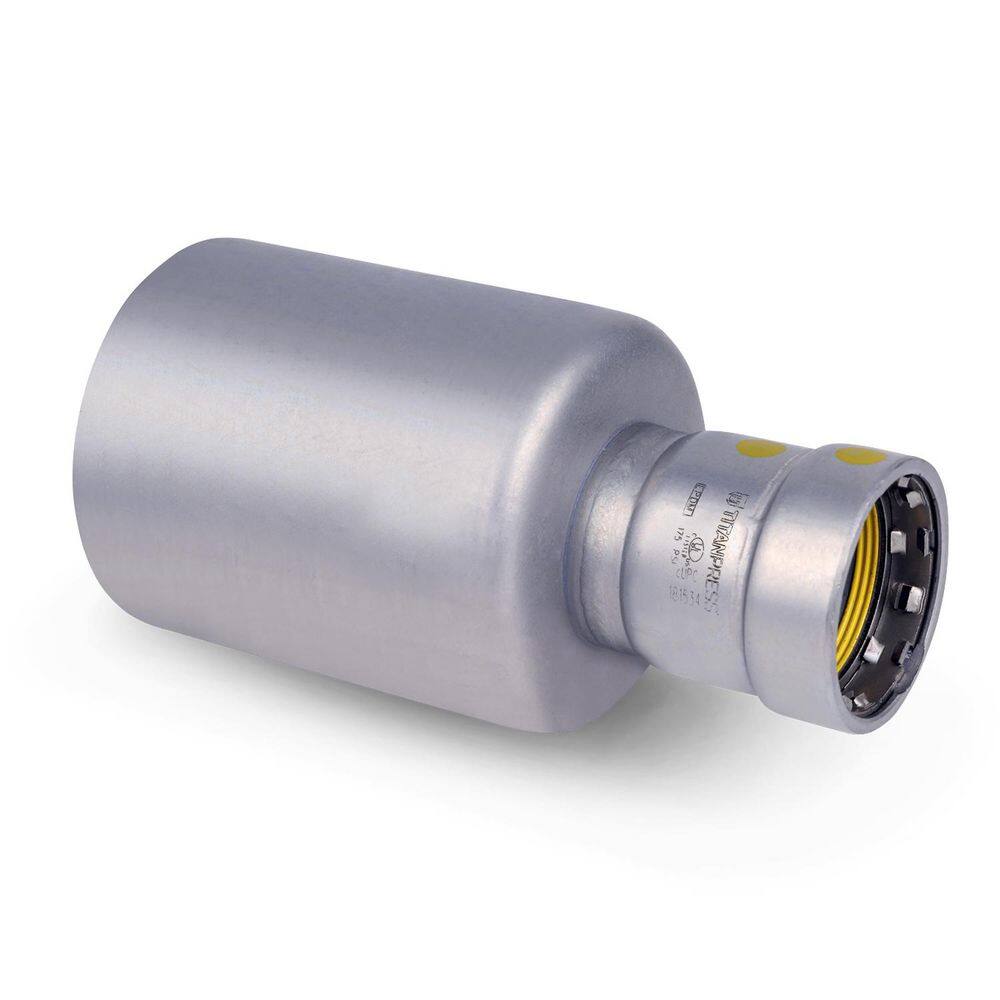 T TITANPRESS 2-1/2 in. x 1 in. Carbon Steel FTG x Press Street Reducer ...