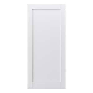 ARK DESIGN 30 in x 80 in. White 1-Panel Blank Solid Core Primed MDF ...